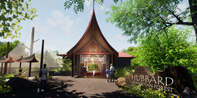 Omaha Henry Doorly Zoo Hubbard Orangutan Forest - Holland Basham Architects