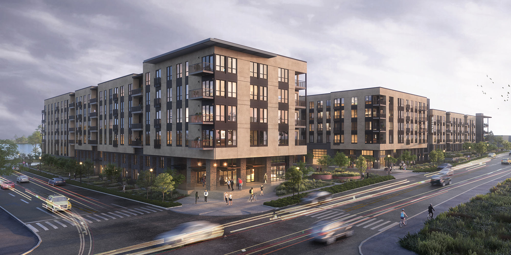 Peña Station 61st & Tower Multifamily Housing - Holland Basham Architects