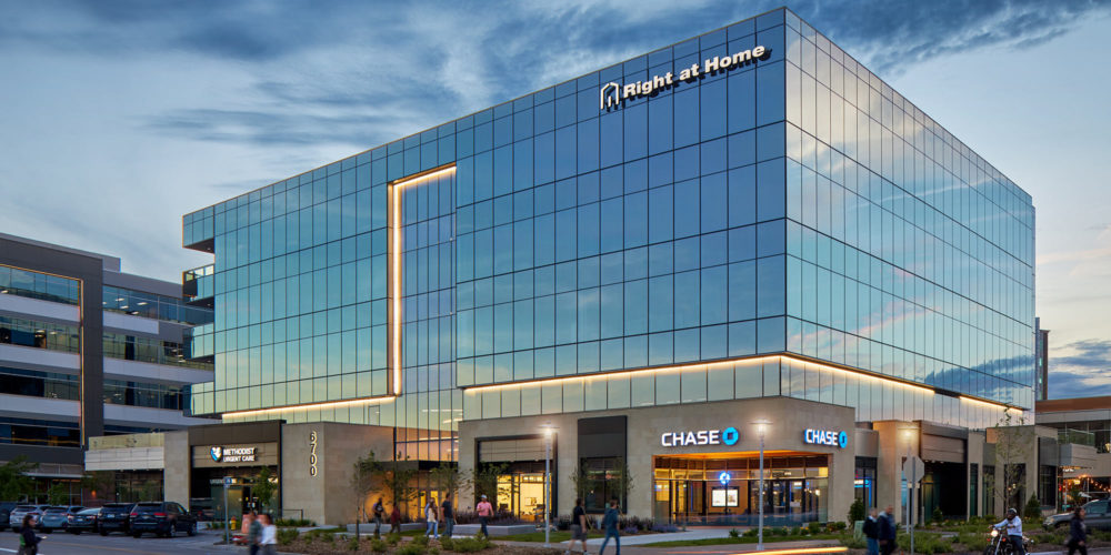 Right at Home Mixed-Use Office Building - Holland Basham Architects